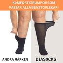 Diasocks Komfortstrumpor för Män & Kvinnor, Lös Resår, Sömlös Tå